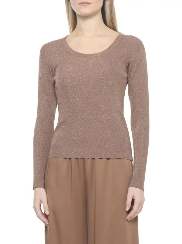 Fabiana Filippi Long Sleeve Sweater - Natural