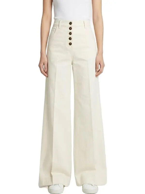 Etro Wide Leg Jeans - Ivory