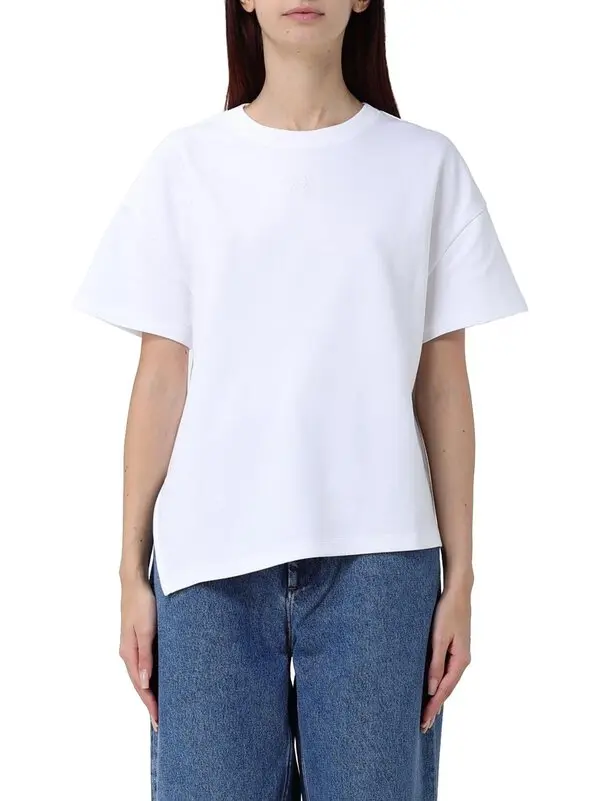 Loewe Asymmetrical Cotton Blend T-shirt - White