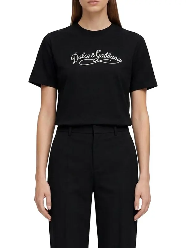 Dolce & Gabbana T-shirt With Logo - Black