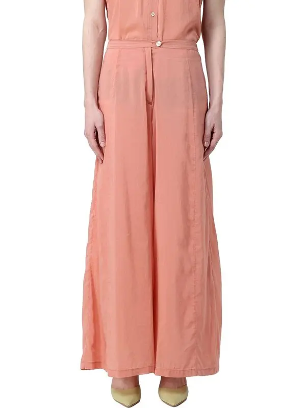 FORTE_FORTE Linen Wide-leg Trousers - Pink