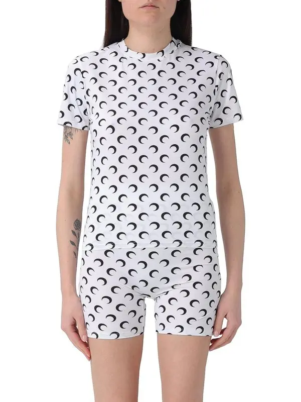 MARINE SERRE Printed T-shirt - White