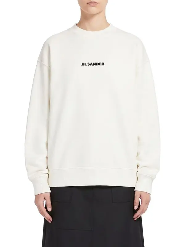 JIL SANDER Logo Sweatshirt - White