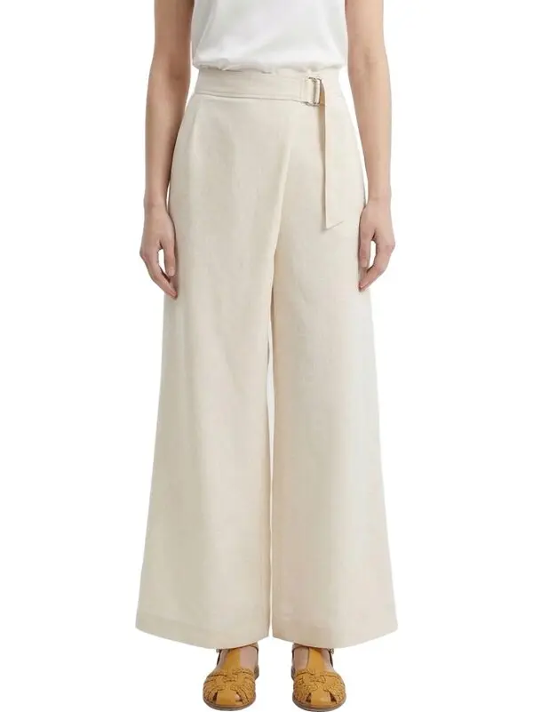 Brunello Cucinelli Wide Leg Trousers - Yellow Cream