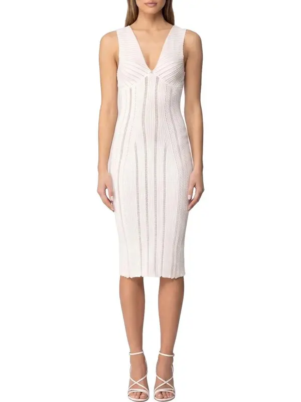 Elisabetta Franchi Knit Dress - Ivory