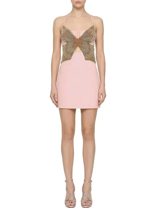 Costarellos Sleeveless Mini Dress - Pink