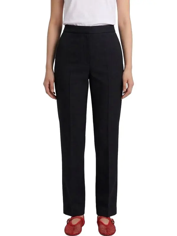 MAISON MARGIELA Slim Fit Virgin Wool Trousers - Black