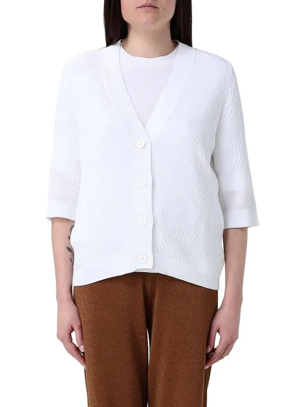 KANGRA Cotton Cardigan - White