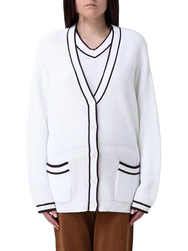 KANGRA Cotton Cardigan - White