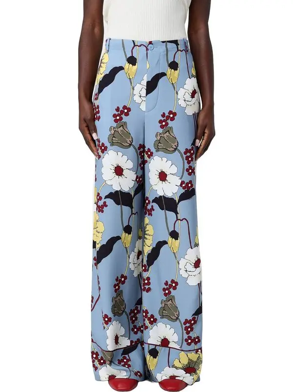 Marni Wide Leg Pants - Sky Blue