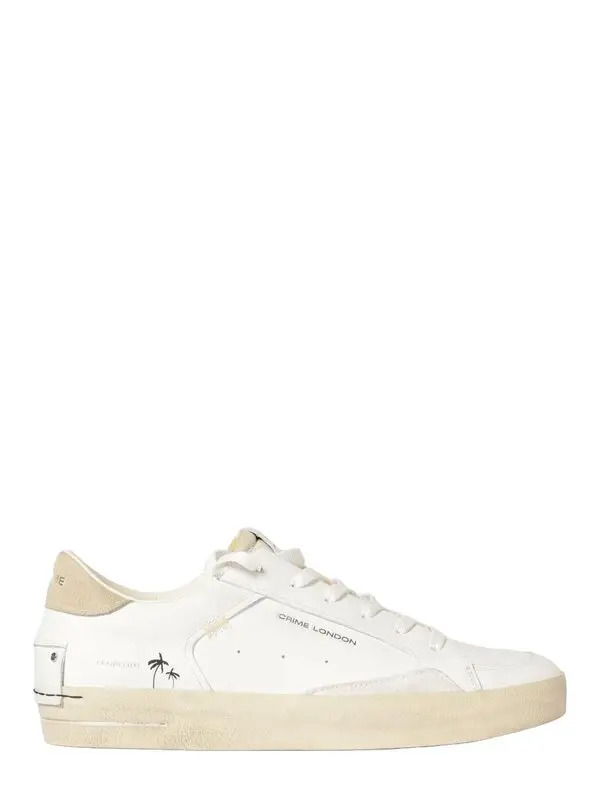 CRIME LONDON Lace Up Sneakers - White