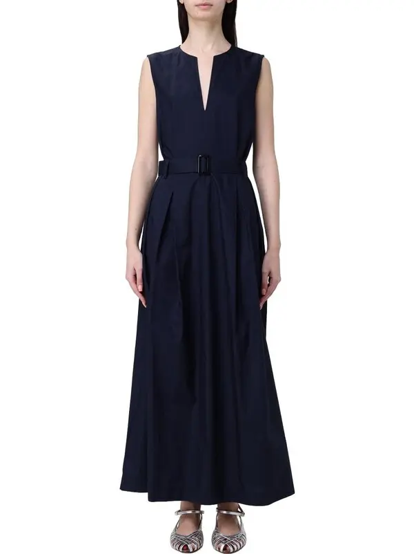 Woolrich Belted Midi Dress - Blue