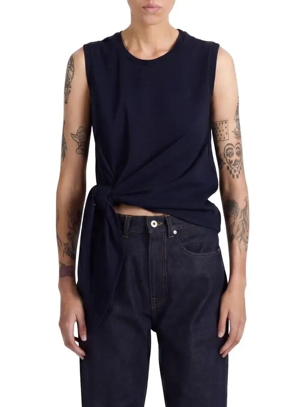 JW Anderson Sleeveless Top With Tie Detail - Blue