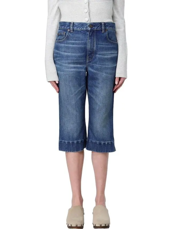 Chloé Cropped Jeans - Denim