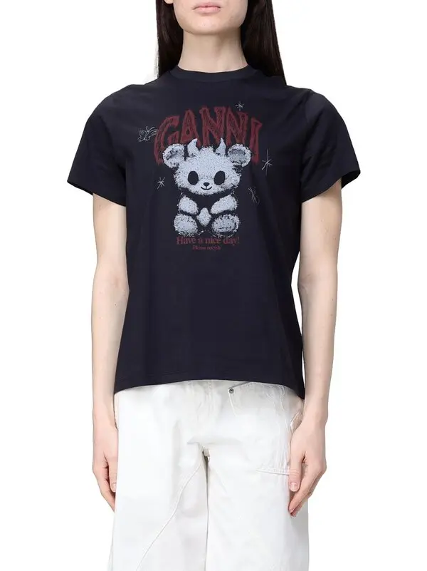 GANNI T-shirt - Black
