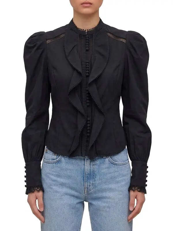 Isabel Marant Étoile Calina Cotton Shirt - Black