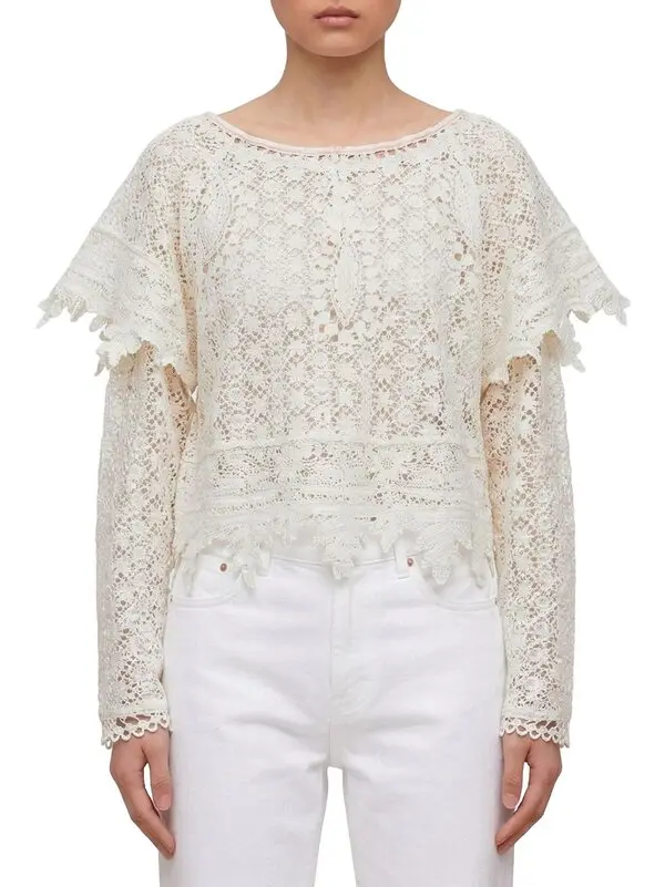 Isabel Marant Lace Top - White