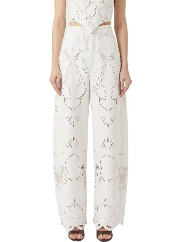 Giuseppe Di Morabito Wide Leg Trousers - White