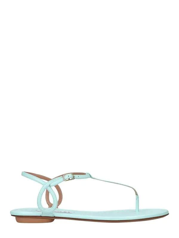 AQUAZZURA Almost Bare Leather Sandals - Blue