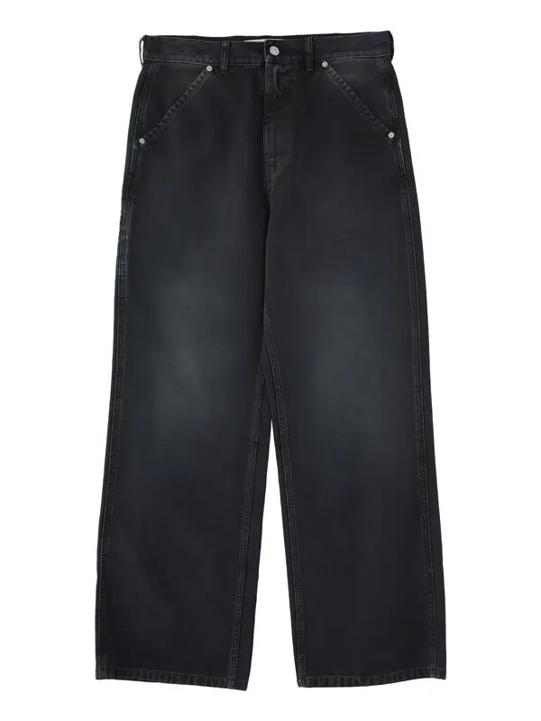 Marni Jeans With Logo Appliqu - Black