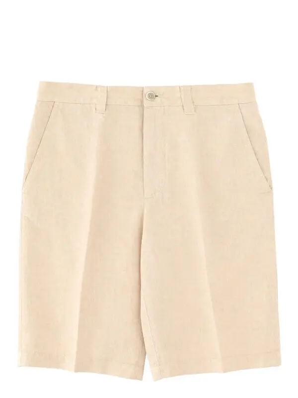 120% Lino Shorts In Lino - Beige