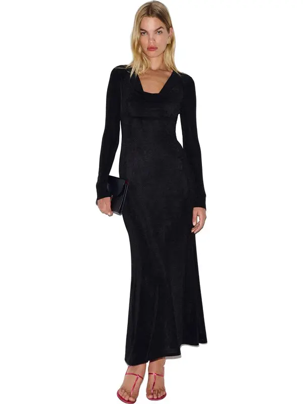 REFORMATION Wynn Knit Maxi Dress - Black