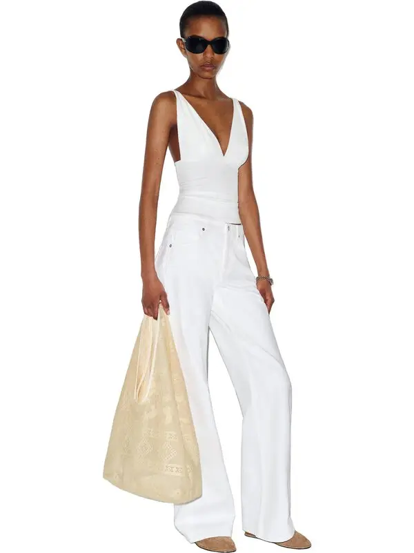 REFORMATION Vanessa Knit Top - Ivory