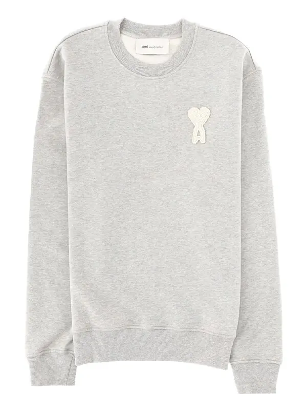 Ami Logo Sweatshirt - Grey