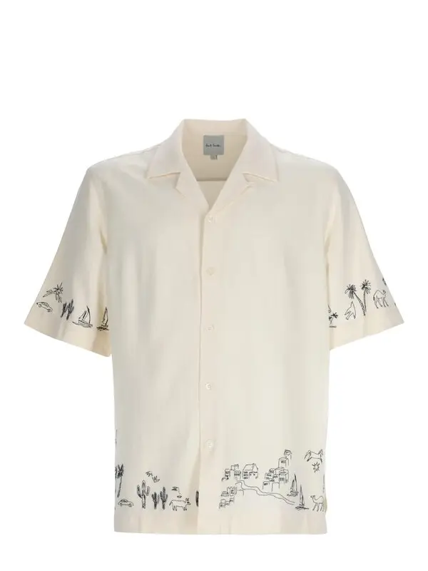 Paul Smith Embroidered Shirt - Ivory