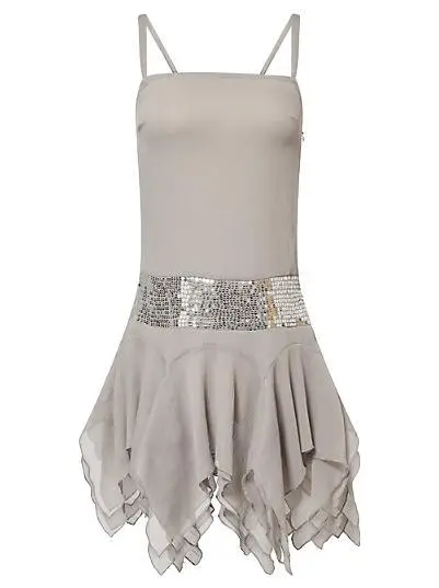 Gimaguas Leila Sequin-embellished Mini Dress - Grey