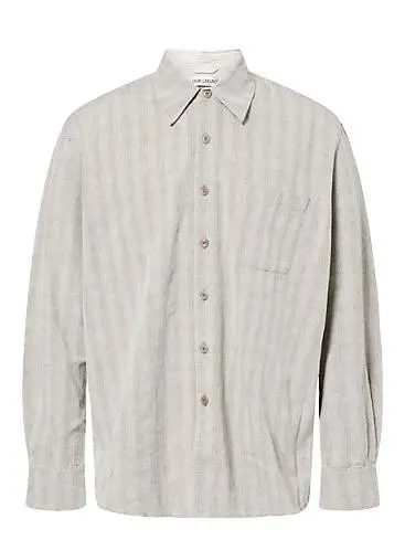 Our Legacy Above Patch-pocket Cotton-blend Shirt - Black Check