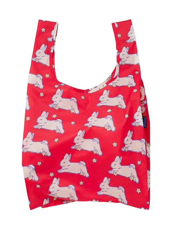 Baggu Bunny-print Woven Tote Bag - One-color