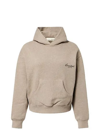 Fear Of God Classic Logo-print Cotton-blend Hoody - Homestead Heather