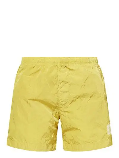 C.P. COMPANY Eco Chrome Logo Patch Swim Shorts - Antique Moss