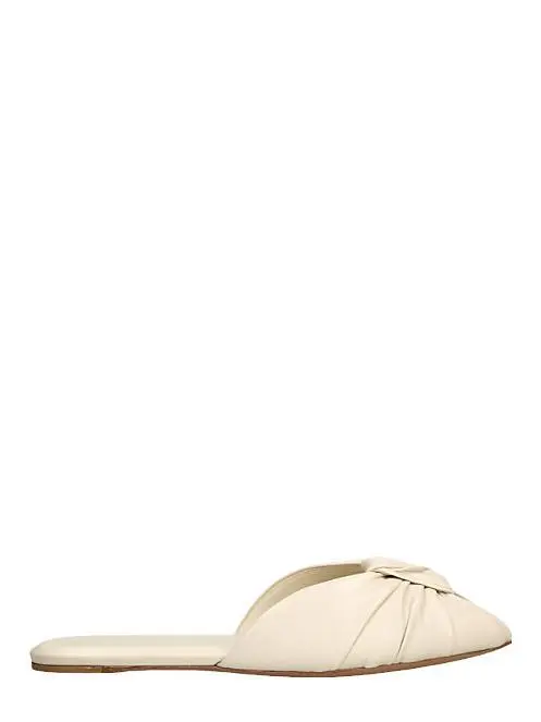Chloé Suzie Leather Slides - Cream