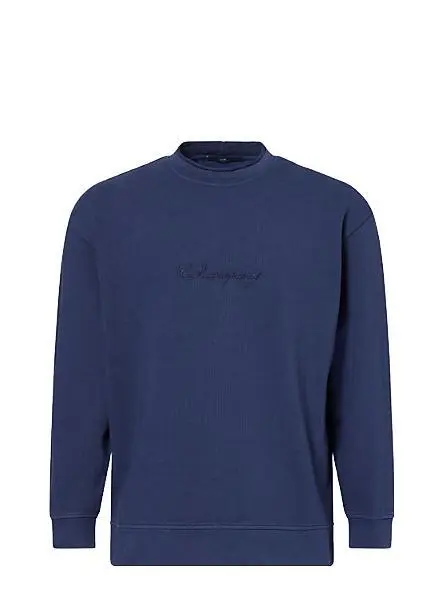 C.P. COMPANY Centre Logo Cotton Sweatshirt - Midnight Navy