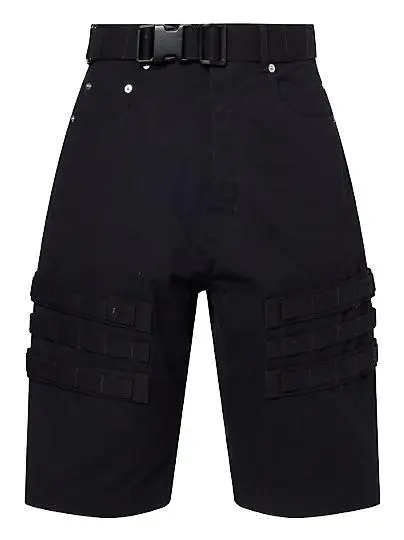 Rick Owens Cargo Geth Cotton Shorts - Black