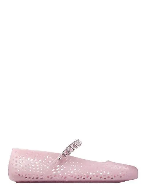 JIMMY CHOO Jelly Ballet Flats - Cotton Candy/silver