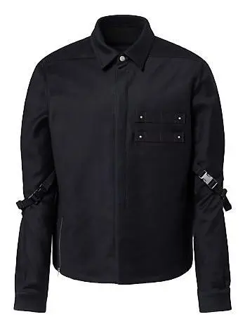 Rick Owens Rowland Webb-straps Cotton Jacket - Black