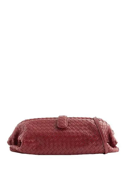 Bottega Veneta Lauren 1979 Leather Shoulder Bag - Lava Red-brass V