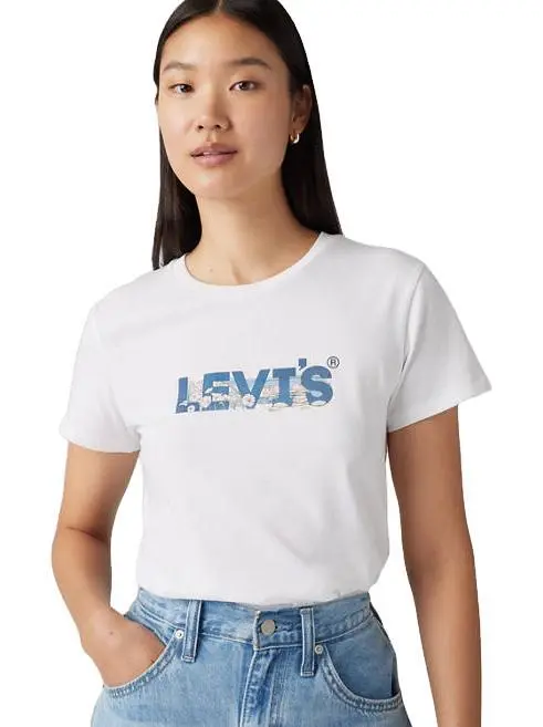 LEVI'S Graphic Perfect T-shirt - Ocean Scene Hl Logo