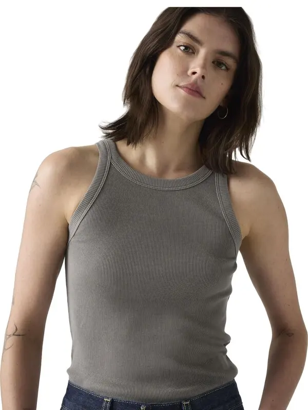 LEVI'S Essential Racer Tank Top - Smoked Pearl
