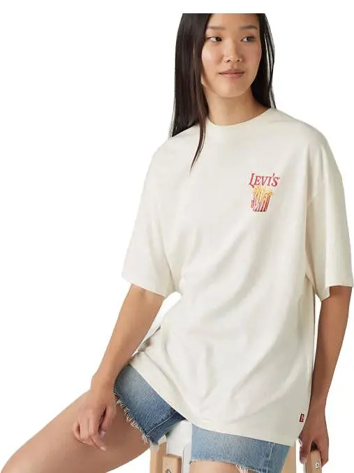 LEVI'S Graphic Short Sleeve T-shirt - Egret