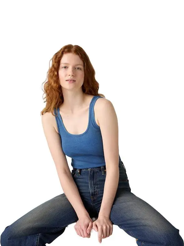 LEVI'S Essential Rib Tank Top - Indigo