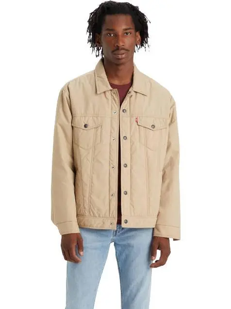 LEVI'S Relaxed Fit Padded Trucker Jacket - True Chino