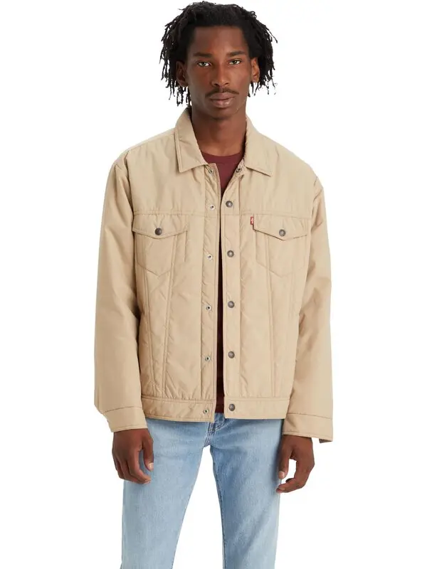 LEVI'S Relaxed Fit Padded Trucker Jacket - True Chino