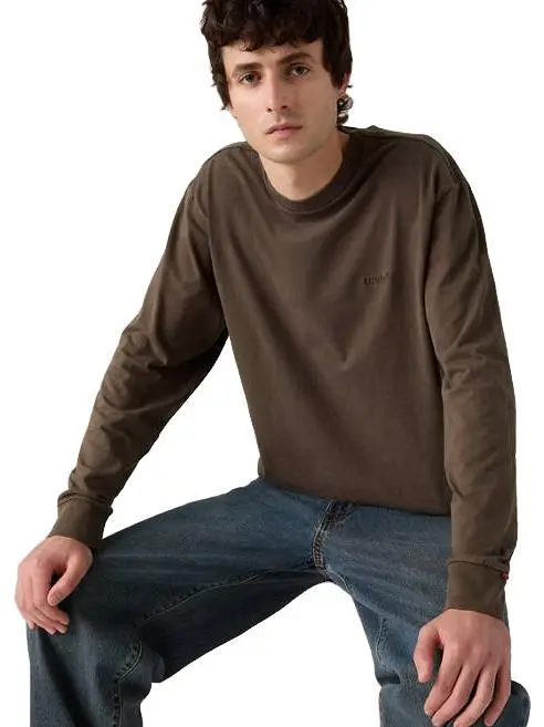 LEVI'S Authentic Long-sleeve T-shirt - Garment Dye Bracken