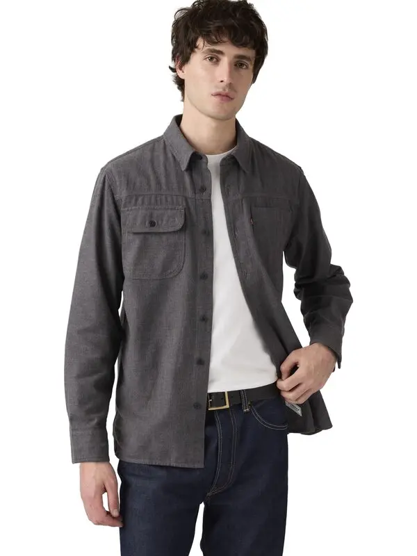 LEVI'S Auburn Long-sleeve Worker Shirt - Dakota Herringbone