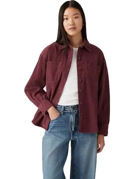 LEVI'S Orion Corduroy Overshirt - Burgundy