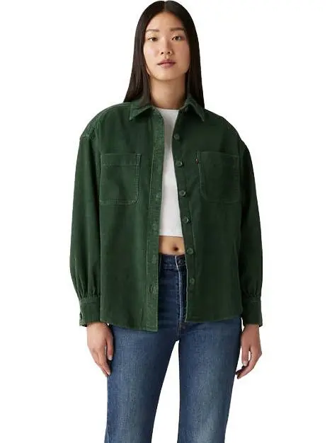 LEVI'S Orion Corduroy Overshirt - Python Green